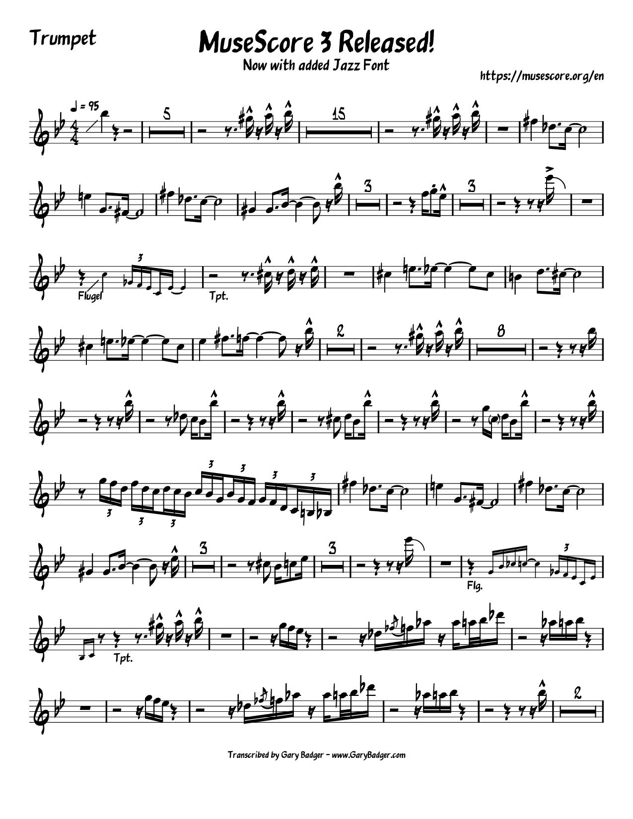 MuseScore 3.0 Released! | Gary Badger's Trumpet Transcriptions